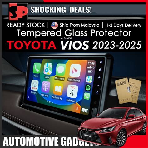 Toyota Vios 2023 2025 Infotainment Tempered Glass Screen Protector
