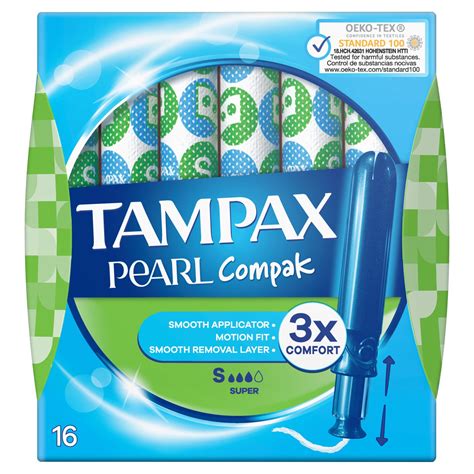 Tampax Compak Pearl Super 16 Piece Storefront En