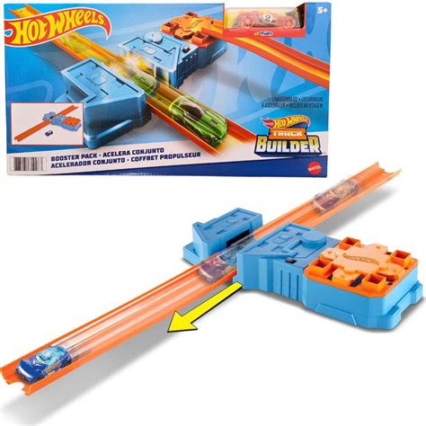 Hot Wheels Track Builder Pista de Brinquedo Conjunto Acelerador Lançador Motorizado Mattel