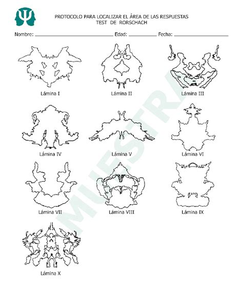 Test De Rorschach Prueba Proyectiva