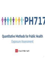 Class 2 PH717OL Spring 2021 Babes Pptx PH717 Quantitative Methods For Public Health