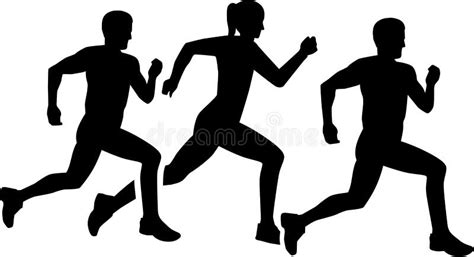 Group Of People Running Stock Vector Illustration Of Jogging 106168482