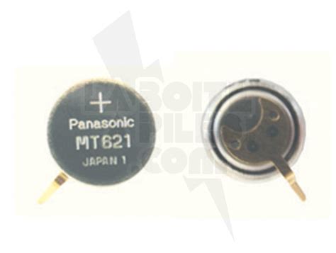 MT621 Accu-Batterie Lithium Dioxyde de Manganèse PANASONIC