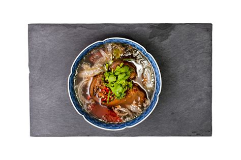 Oxtail Soup Traditional Muslim Food With Ox Tail Puree With Spices