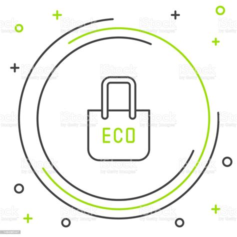 흰색 배경에 분리 된 재활용 아이콘라인 종이 쇼핑 백 재활용 기호가 있는 가방 다채로운 개요 개념 벡터 가방에 대한 스톡 벡터 아트 및 기타 이미지 Istock