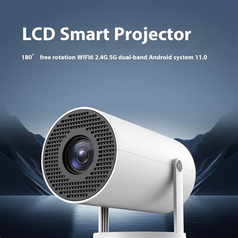 Portable Projector Small Straight Projector For Home Use 180 Degrees