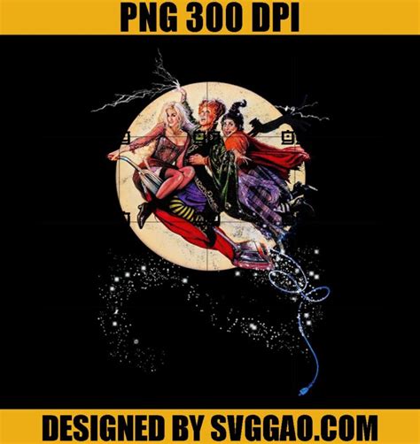 Hocus Pocus Sanderson Sisters Moon Witches Png