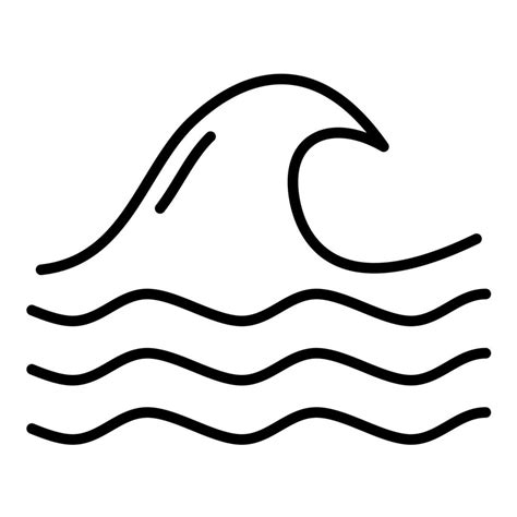 Sea Wave Vector Icon 21645122 Vector Art At Vecteezy