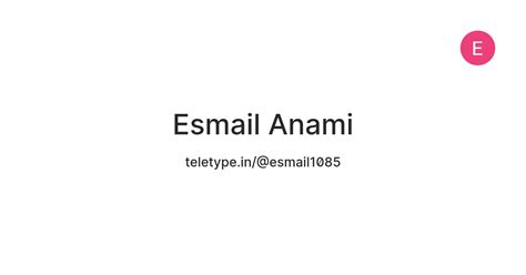 Esmail Anami — Teletype