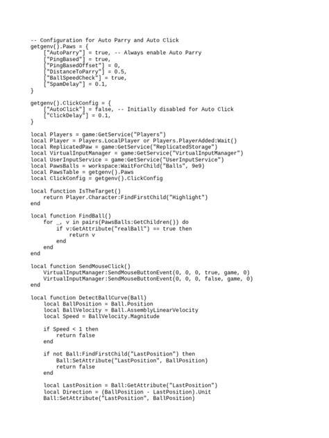 Auto Parry Auto Click Script Pdf