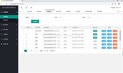 基于springboot2mybatisthymeleaflayui整合开发的在线心理咨询管理系统 代码 最代码