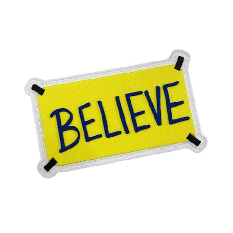 Ted Lasso Believe Sign Pvc Rubber Velcro Patch — Little Patch Co
