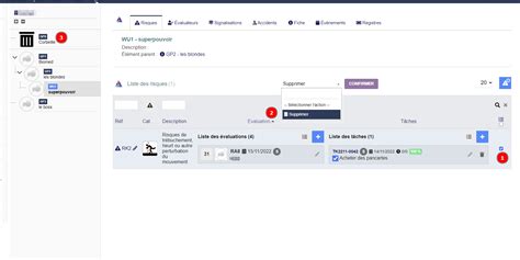 Amélioration Gestion De La Suppression Des Risques Sur Les Unités