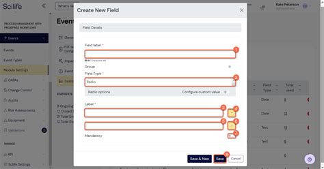 Creating A Radio Custom Field Scilife