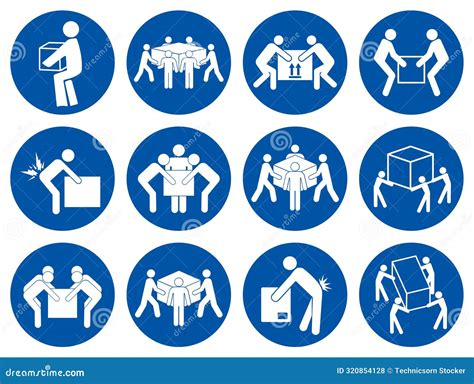 Use Six Person Lift Symbol Signvector Illustration Isolated On White Background Label Eps10