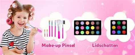 Hollyhi Pcs Kinderschminke Set Schminkkoffer Mädchen Größer Schminke Kinder Mädchen Make Up