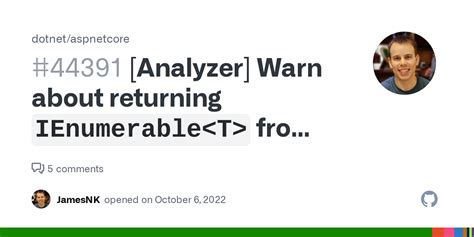 Analyzer Warn About Returning `ienumerable ` From Action Or Minimal Api · Issue 44391