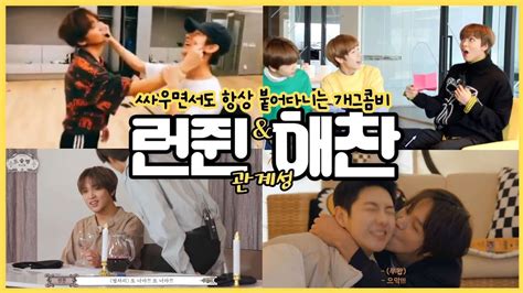 Nct Dream 드림의 톰과 제리 해찬×런쥔 관계성🦊🐻 너도 힘들 때가 있을텐데 그럴 땐 내가 웃음을 줄게