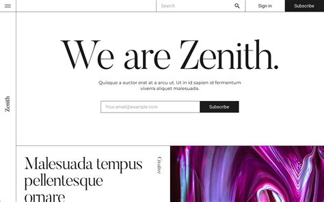 Zenith Blog Website Template By Kusa Projects On Dribbble