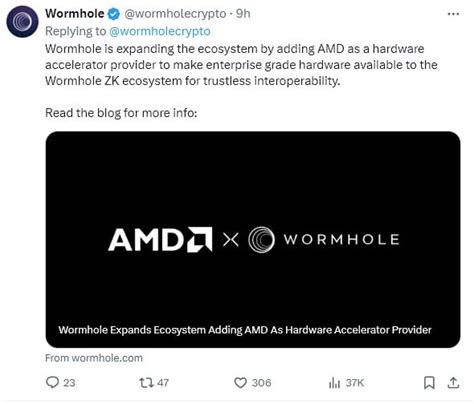 Amd ประกาศร่วมมือกับ Wormhole เพื่อรองรับการทำงานร่วมกันของบล็อคเชน Bitcoin Addict
