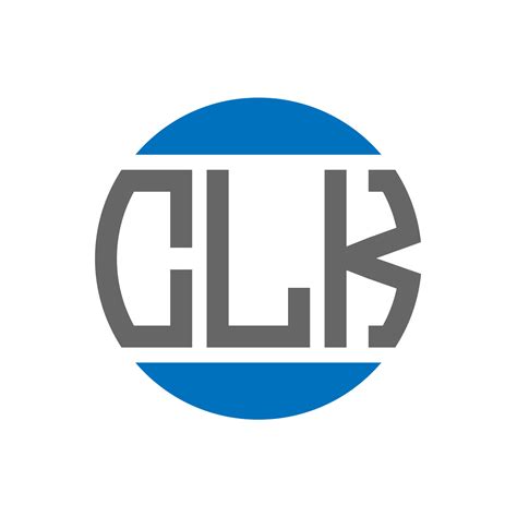 Clk Letter Logo Design On White Background Clk Creative Initials