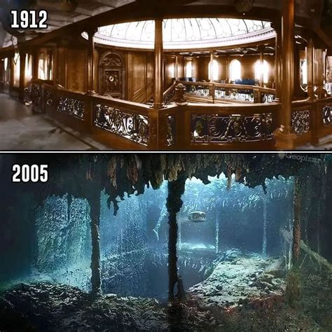 تصاویری از قبل و بعد تایتانیک سفری از رویا تا واقعیت تلخ‌