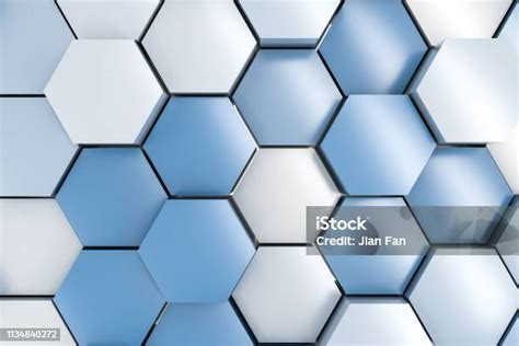 3d 렌더링 파랑 육각 기둥 육각형에 대한 스톡 사진 및 기타 이미지 육각형 0명 3차원 형태 Istock