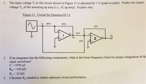 solved homework the input voltage v i in the circuit shown in figure