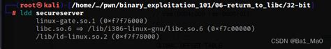 Pwn入门（7）nx Enabled与返回libc库 Csdn博客