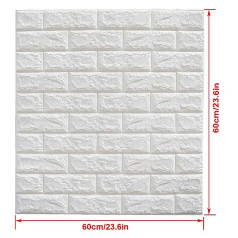 3D Tile Brick Wall Sticker Self Adhesive Waterproof Foam Panel