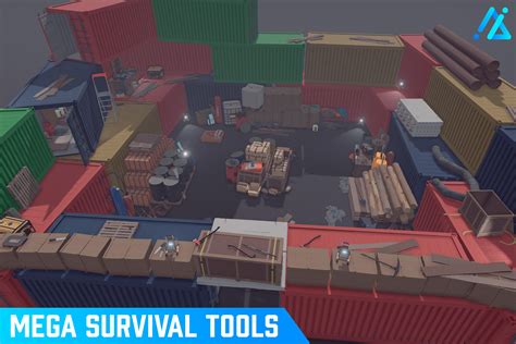 POLY Mega Survival Tools 3D Tools Unity Asset Store