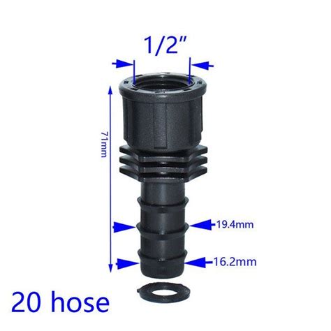 Garden Irrigation Female 3 4 To The 1 2 Hose Connector Female 1 2 To