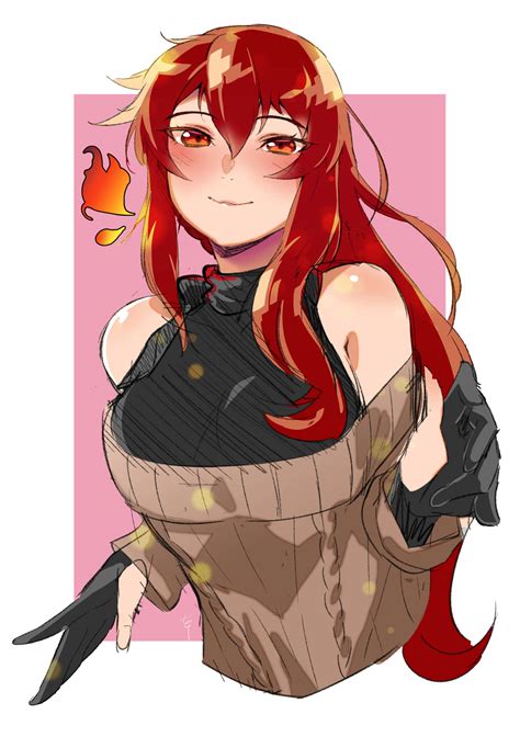 Download Anime Girl With Smug Face Wallpaper