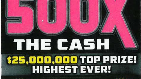 Tampa Man Claims 1 Million Prize Playing The 500x The Cash Scratch Off