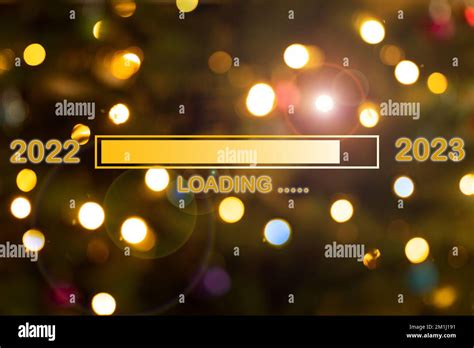 To New Year Progress Bar Stock Photo Alamy