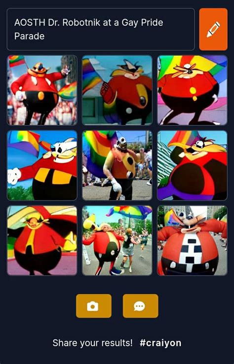 Aosth Dr Robotnik At A Gay Pride Parade Rweirddalle