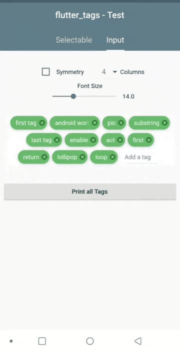 Flutter Tags Let You Create A List Of Tags Or Insert Them Dynamically With Inputfield