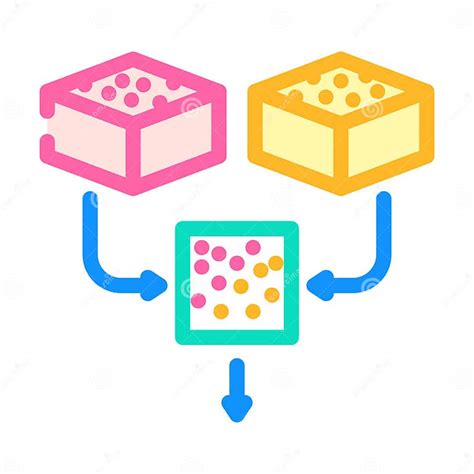 Training Data Machine Learning Color Icon Vector Illustration Stock