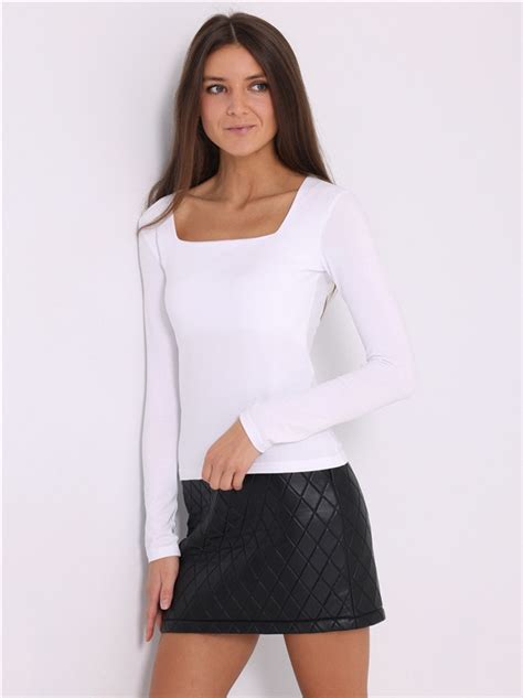 Лонгслив женский белый 48ru 96 164 — Твой стиль — Апрель