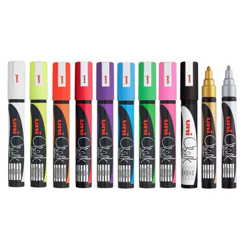 Uni Ball Chalk Marker 5m 11 Colors Etsy