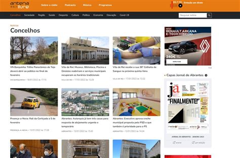 Antena Livre A Antena Livre faz anos estreia nova plástica e lança novo site