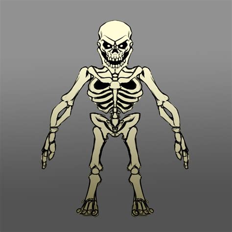 Matias Herrera Stylized Skeleton Gamedevtv Gamejam 2022