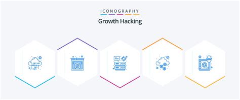 Hacking 25 Blue Icon Pack Including Money Secure Website Lock