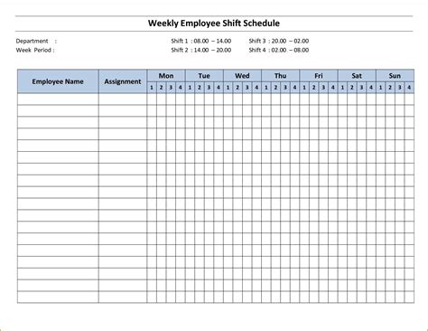 4 Week Planner Printable