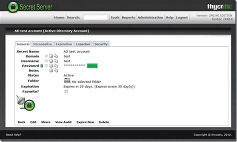 Free Secret Server Central Password Management For Admins 4sysops