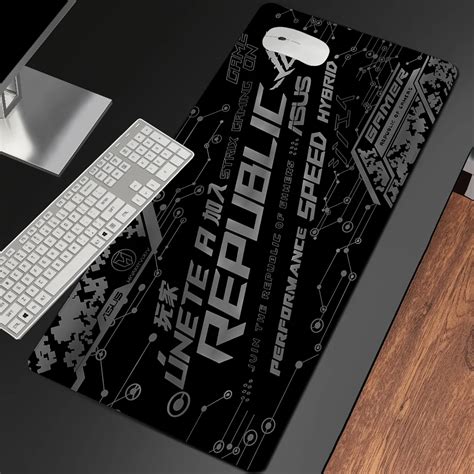 Czarna Podk Adka Pod Mysz Asus Rog Dla Graczy HD Niestandardowa Podk Adka Pod Klawiatur Podk