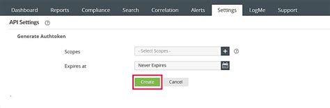 Eventlog Analyzer Rest Api Settings