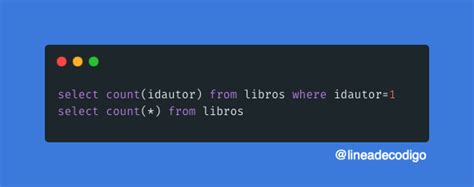 Contar el número de registros en SQL