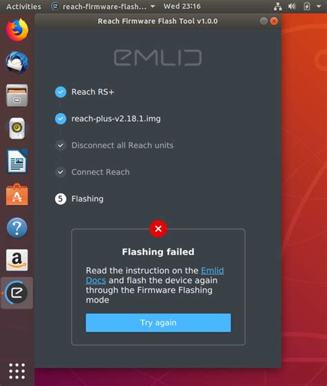 Reach Rs Firmware Reflashing Failed Even In Firmware Update Mode