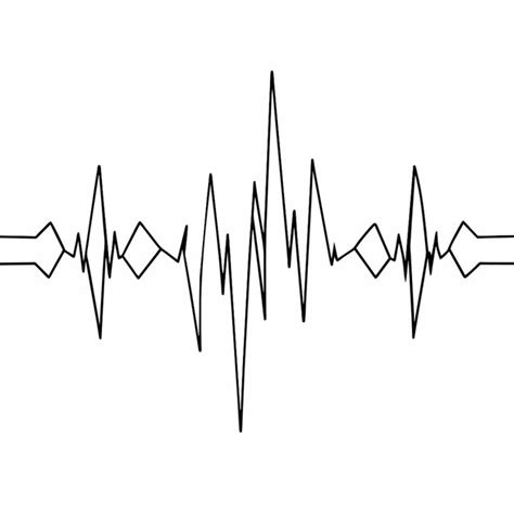 Waveform Displayed Alongside The Main Mix Waveform Vector Illustration Line Art Premium Ai
